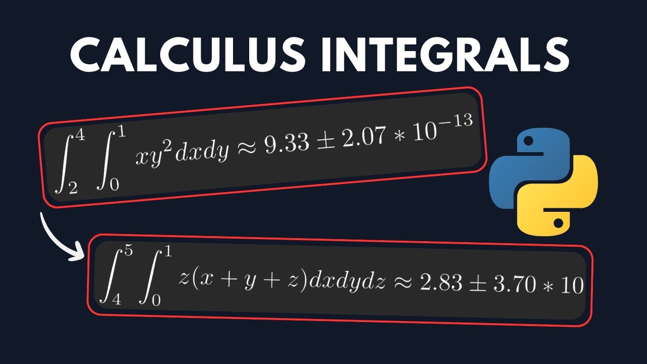 Calculate Integrals in Python with ONE LINE OF CODE | Calculus | 2024