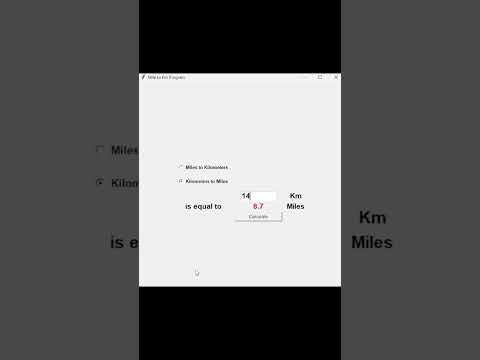 Distance Converter Calculator with GUI Tkinter #python #tkinter #coding #programming