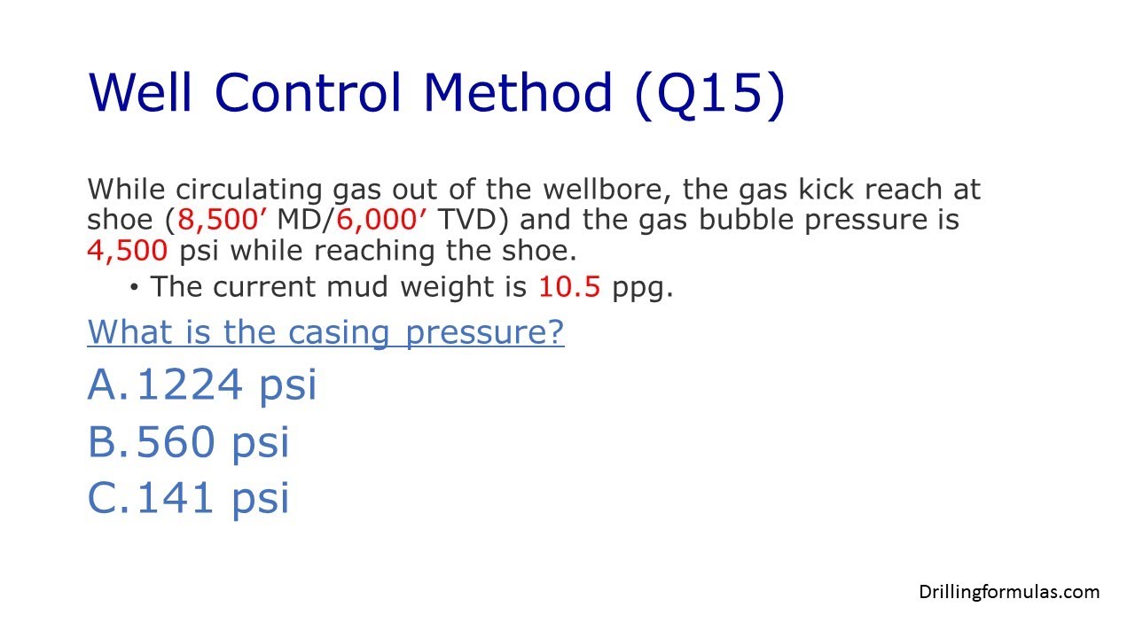 Well Control Method (Q15)