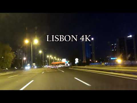 Lisbon Drive 4K - Driving in Lisbon Downtown at Night, Lisbon 2021, Portugal [4k Ultra HD]