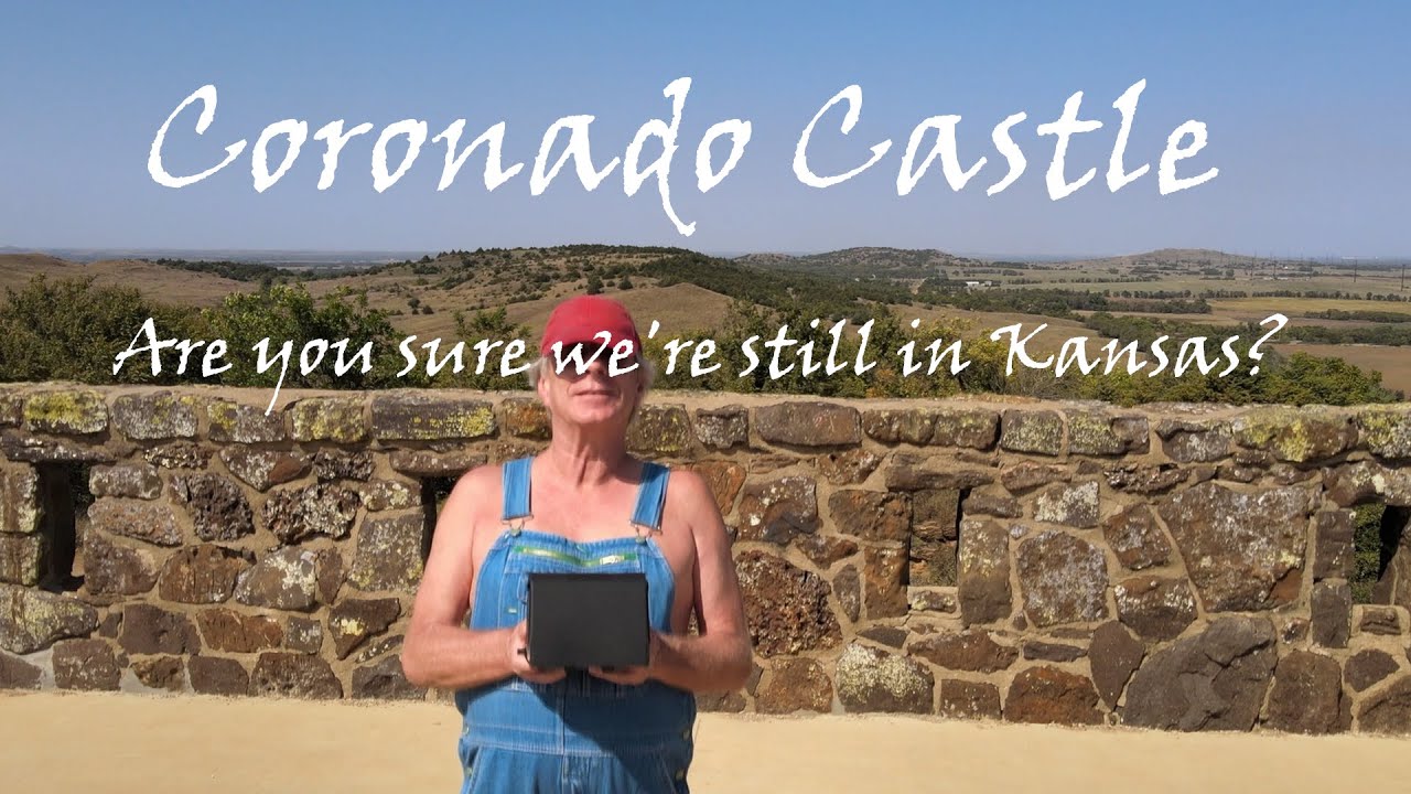 Coronado Castle, Coronado Heights Kansas by drone