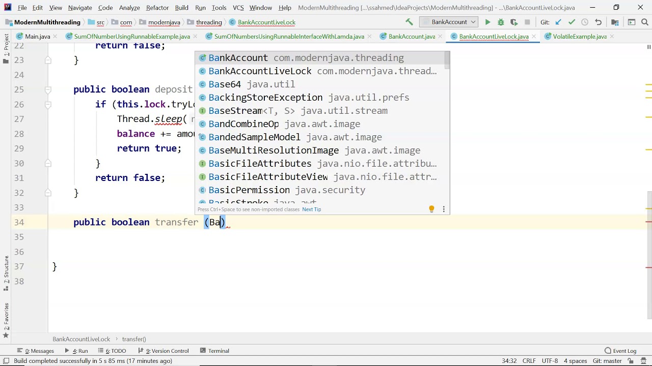 Java LiveLock Example