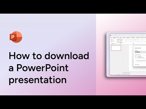 How to download a PowerPoint presentation