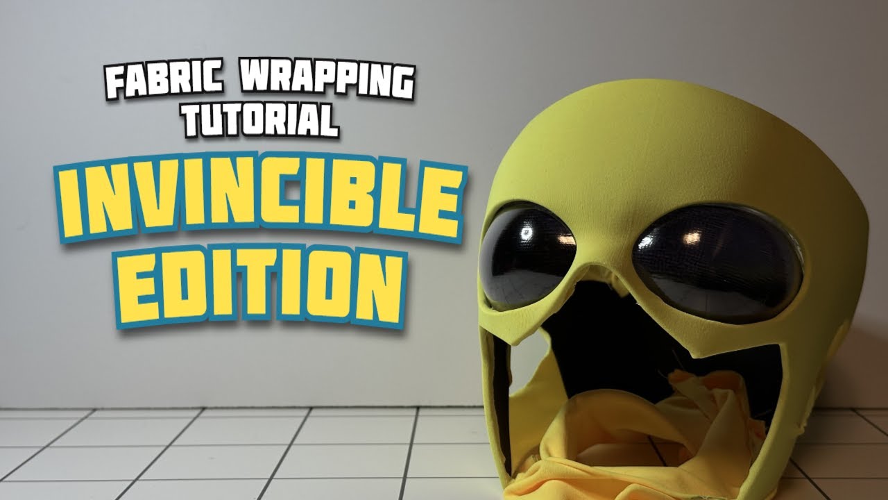 Fabric Wrapping Tutorial - Invincible's Mask Edition