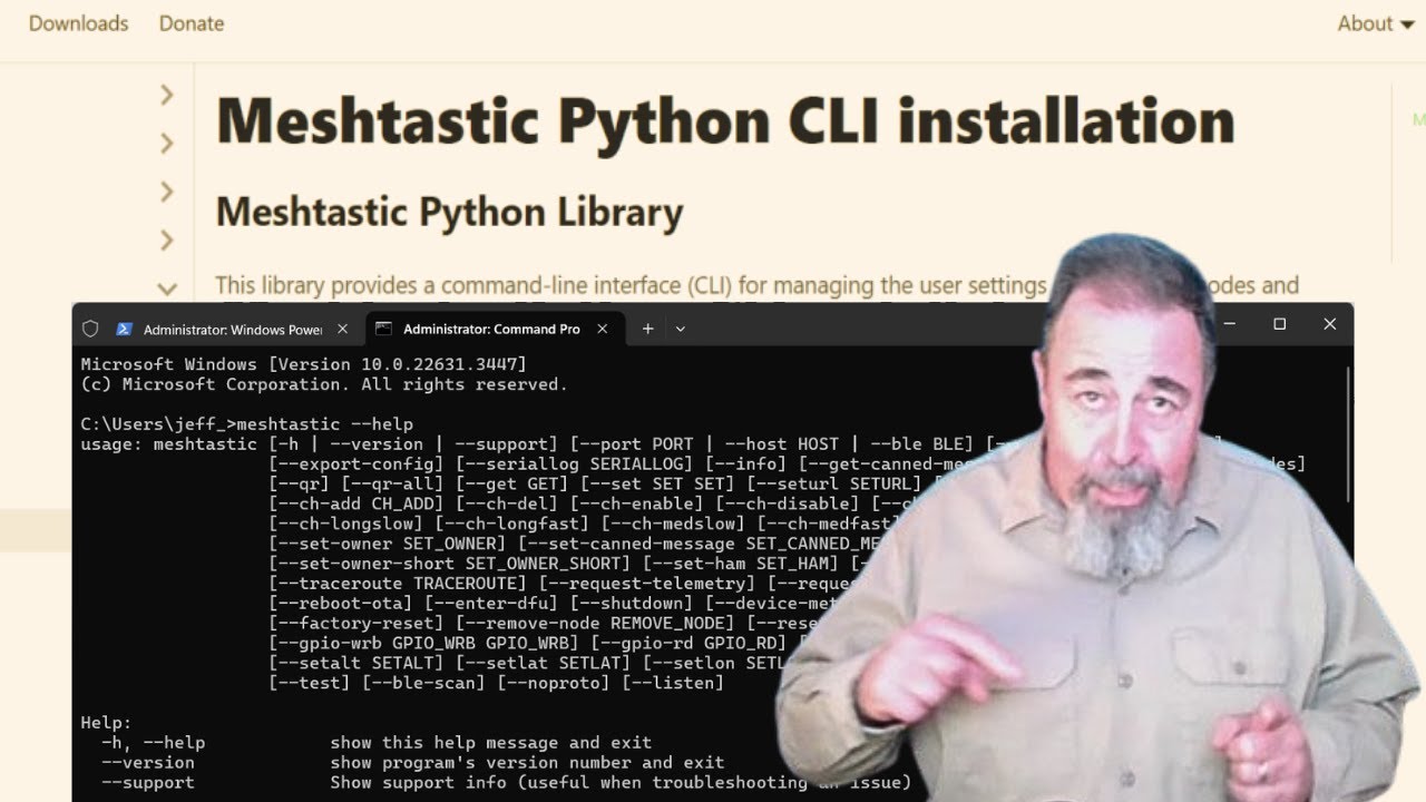 Installing the Meshtastic Python CLI on Windows 11