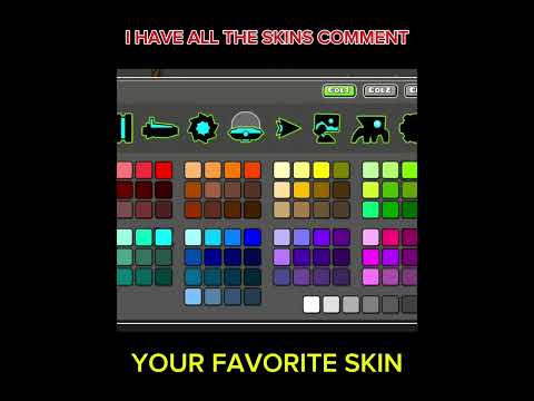 GEOMETRY DASH LITE COMMENT YOUR FAVORITE SKIN #viral #SHORTS #GEOMETRYDASH