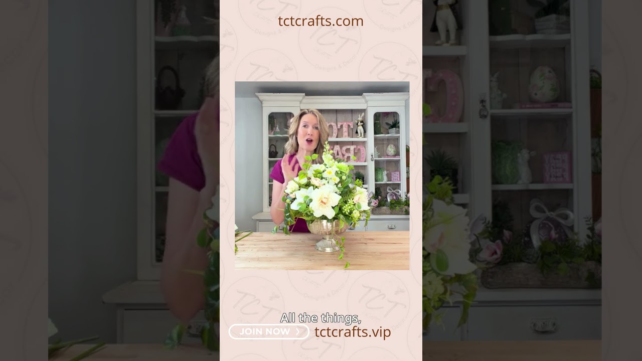 Neutral Floral Arrangement Tutorial in Designer’s Circle