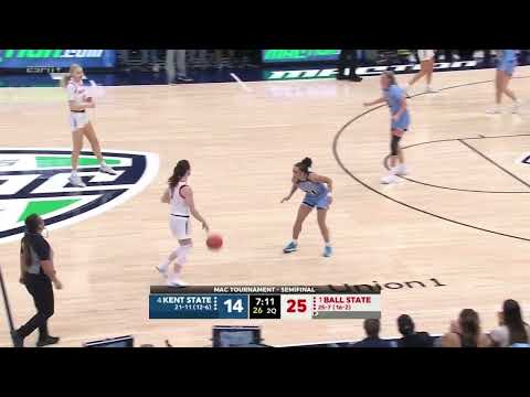 2025 MAC Women's Basketball Tournament: No. 1 Ball State 70, No. 4 Kent State 53 Game Highlights