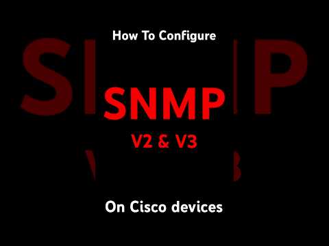 How to Configure SNMPv2 & SNMPv3 on Cisco Routers Quick Guide Setup Step by Step in 60 Seconds #ccna