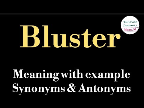 bluster meaning l meaning of bluster l bluster ka Hindi mein kya matlab hota hai l vocabulary
