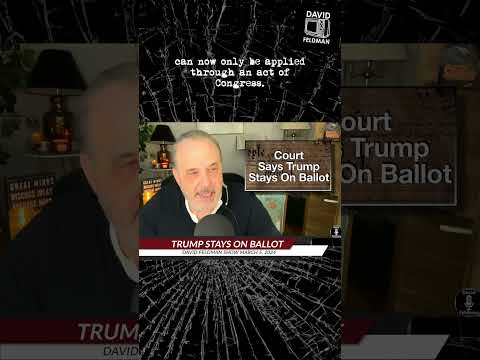 Not All The Justices Agreed That Only Congress Can Disqualify a Presidential Candidate #shorts