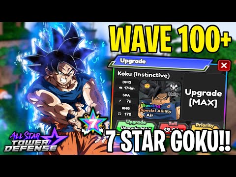 New 7 Star UI Goku in Material Orbs Farming | All Star Tower Defense Roblox