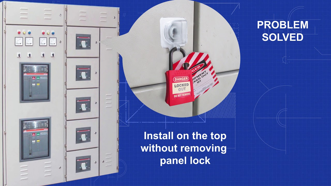 Lockout Tagout Video - Electrical Panel Key Type Lock - Exposed Lockout Device Innovation