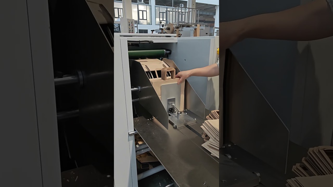 Automatic Paper Bag Machine in Action 🎥 | Smooth Paper Bag Production