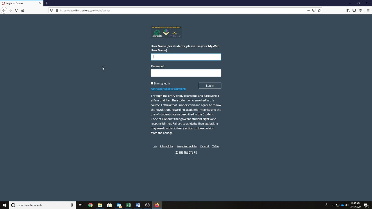 New to Canvas Login Instructions