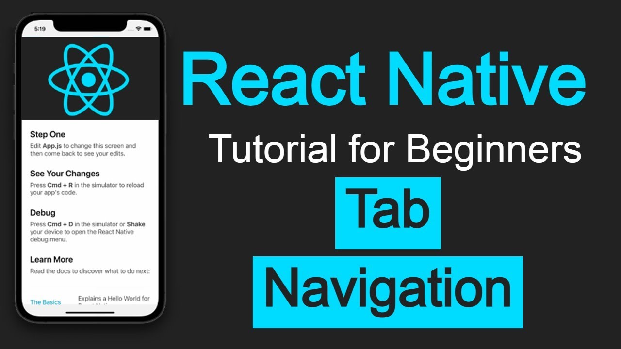 React Native tutorial #44 Tab Navigation | React Navigation
