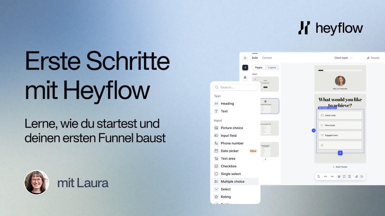 Heyflow's Builder Basics: Erste Schritte mit Heyflow