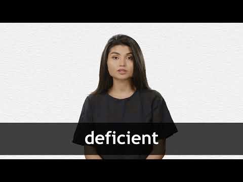 DEFICIENT definition in American English | Collins English Dictionary