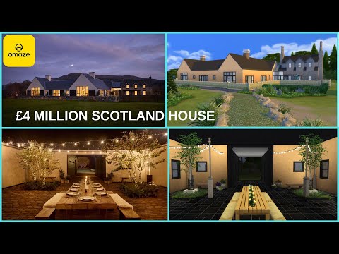 recreating the OMAZE scotland house in the sims 4