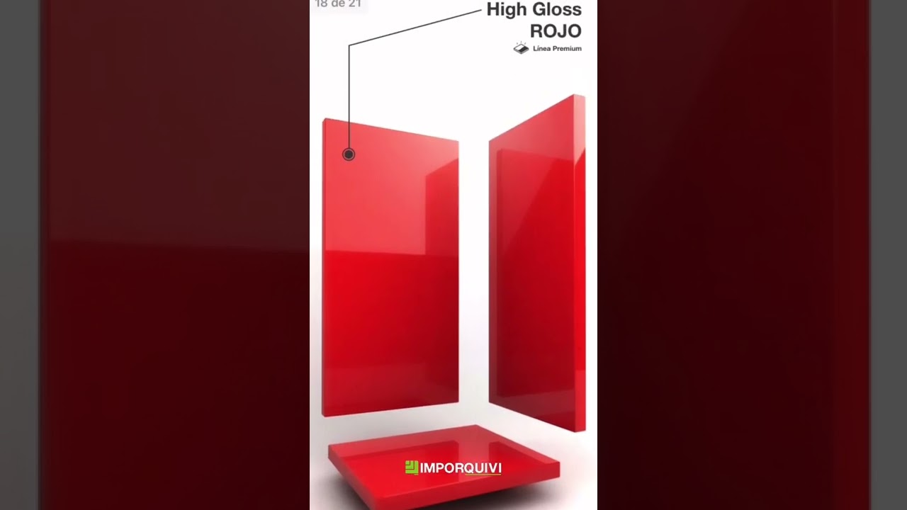 Tableros Alto Brillo: Gloss vs High Gloss y High Gloss Acrílico ¿Cuál es su diferencia?