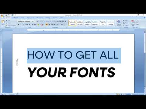 How / Where to All your Installed Fonts on Windows