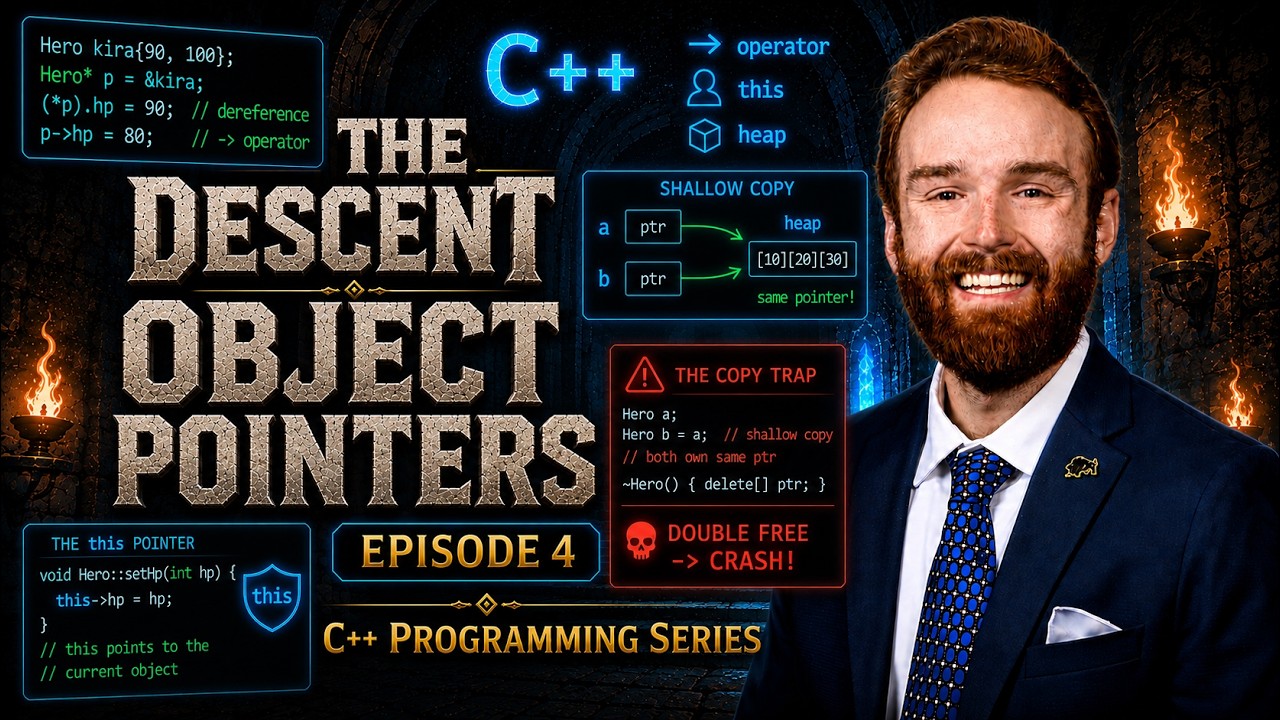 The Descent: C++ Pointers Part 4 - Object Pointers, this, and the Copy Constructor Trap
