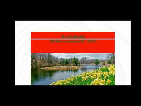 The Daffodils by William Wordsworth (Video 1)