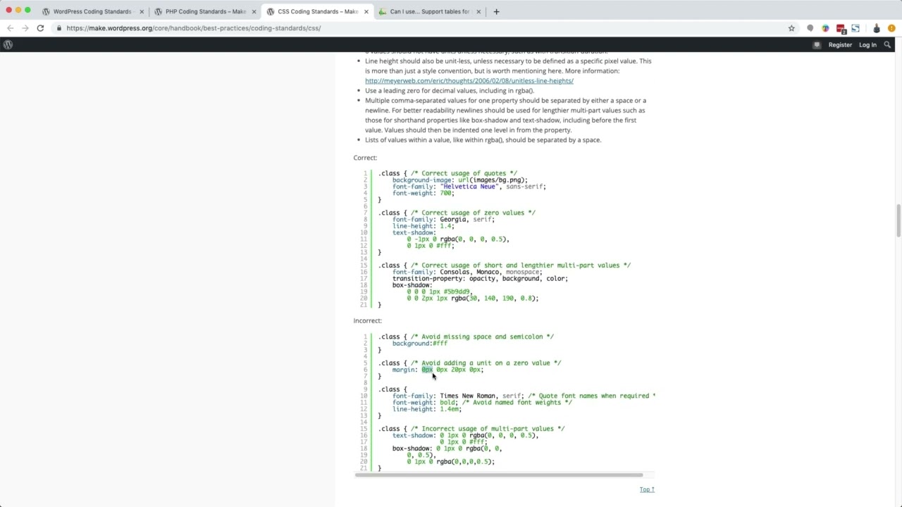 081 WordPress Coding Standards