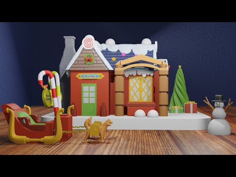 STL file Christmas House 3D or Candy Shop Massive Pack For 3D Printing ...
