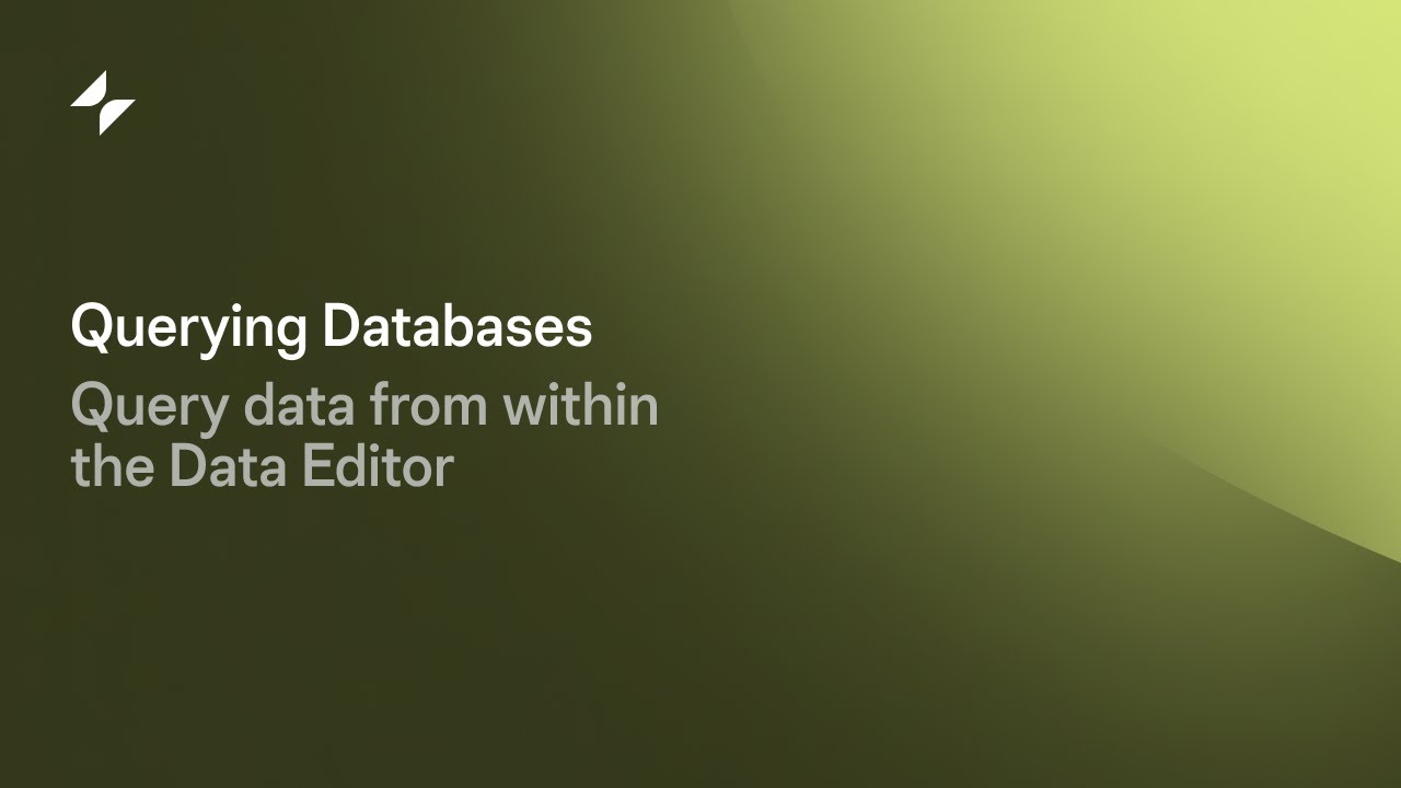Querying Databases | Glide Apps Tutorial