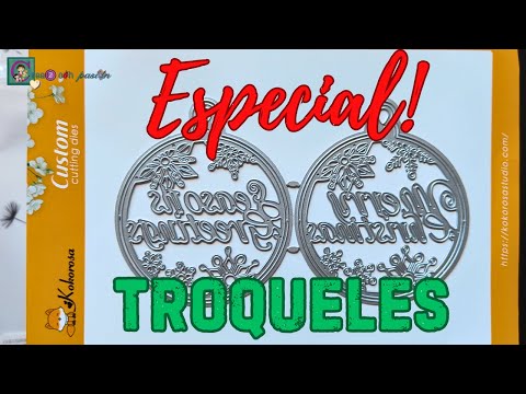 Materiales para próximos trabajos: Troqueles, tarjetería y Scrap para Navidad