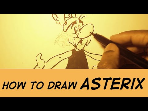 How to draw comic book characters – ASTERIX – SKETCHMAN BORIS