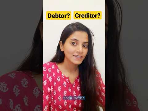 A little difference between Debtors and Creditors by Anju Verma #shorts #tallyprime #anjuverma