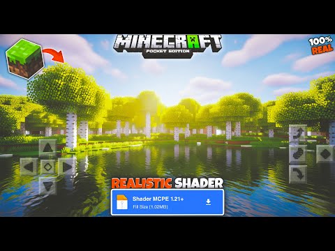 Realistic Shader For Minecraft PE 1.21+ | Shader For Bedrock / Pe Android | DRIFT GAMER