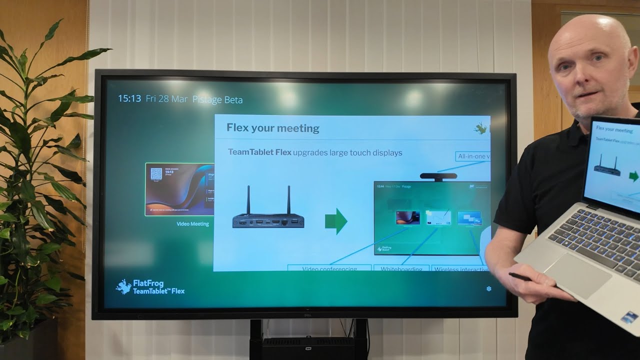 Collaborate with TeamTablet Flex on touch display in Microsoft Teams Room on Windows