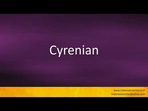 How to pronounce "Cyrenian".