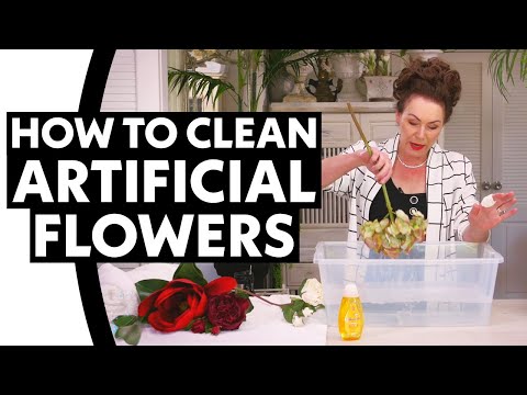 How to clean and care for artificial flowers and foliage