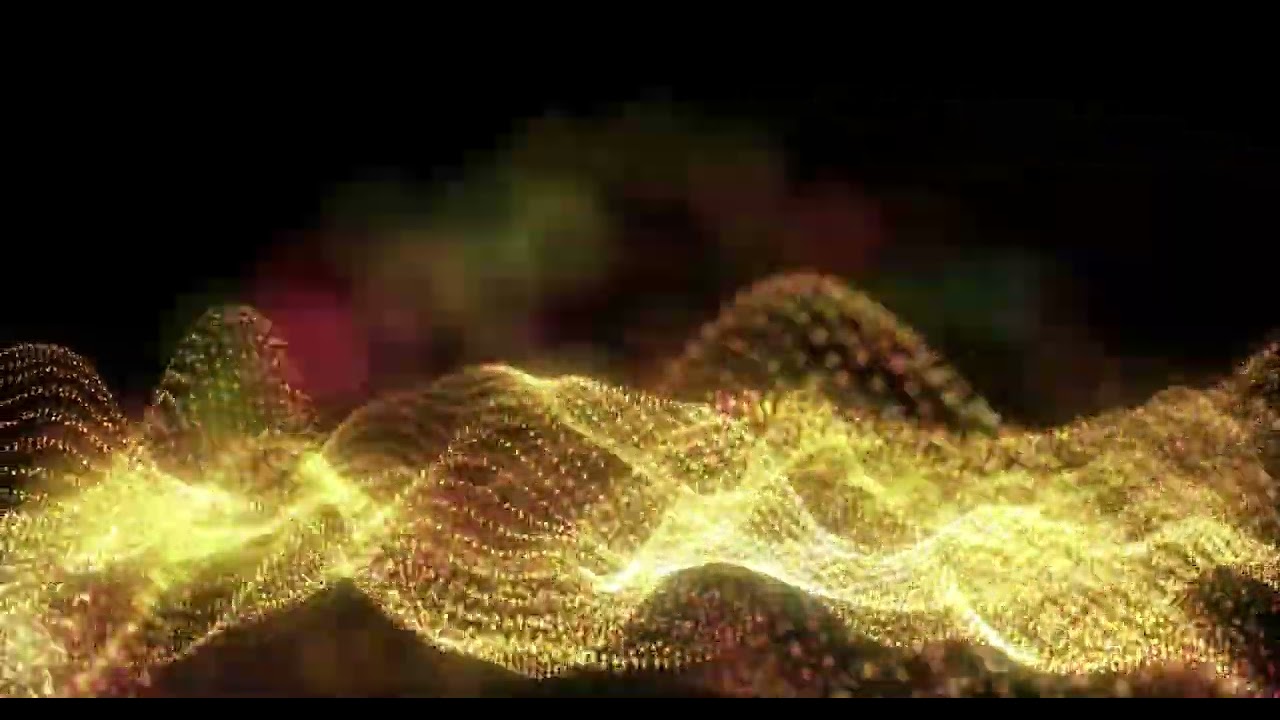 Golden Wave Loop UHD Party Background