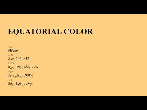 What color Equatorial ? #ffce84 hex color - Yellow color - Warm color ffce84