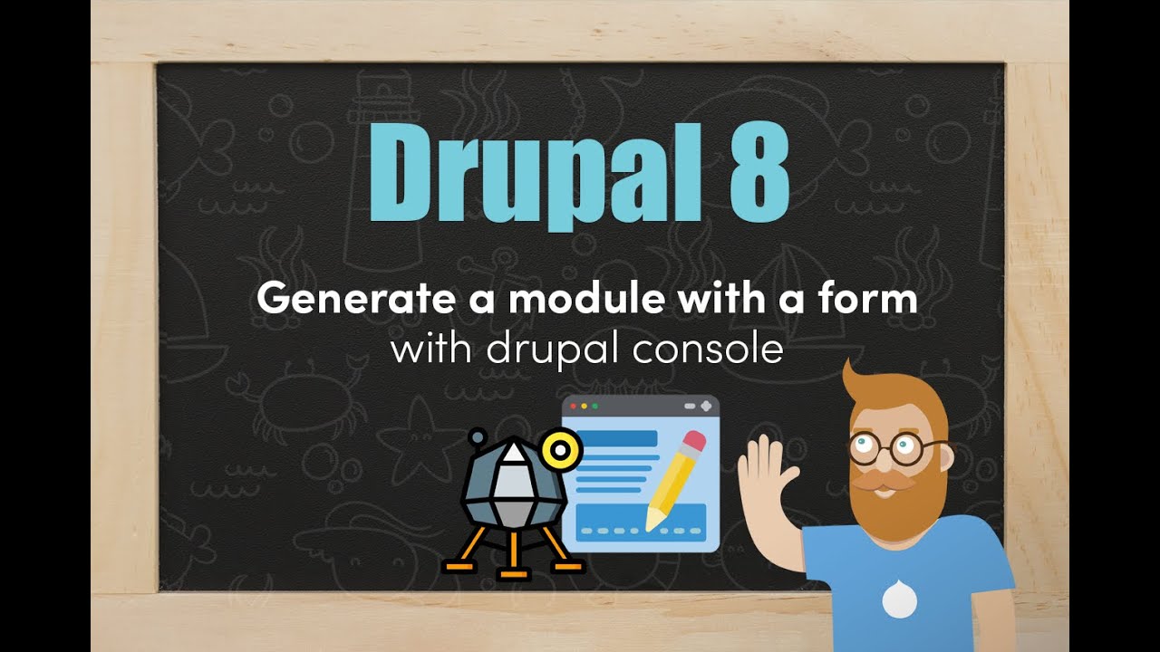 Generating a module and a custom form with Drupal Console
