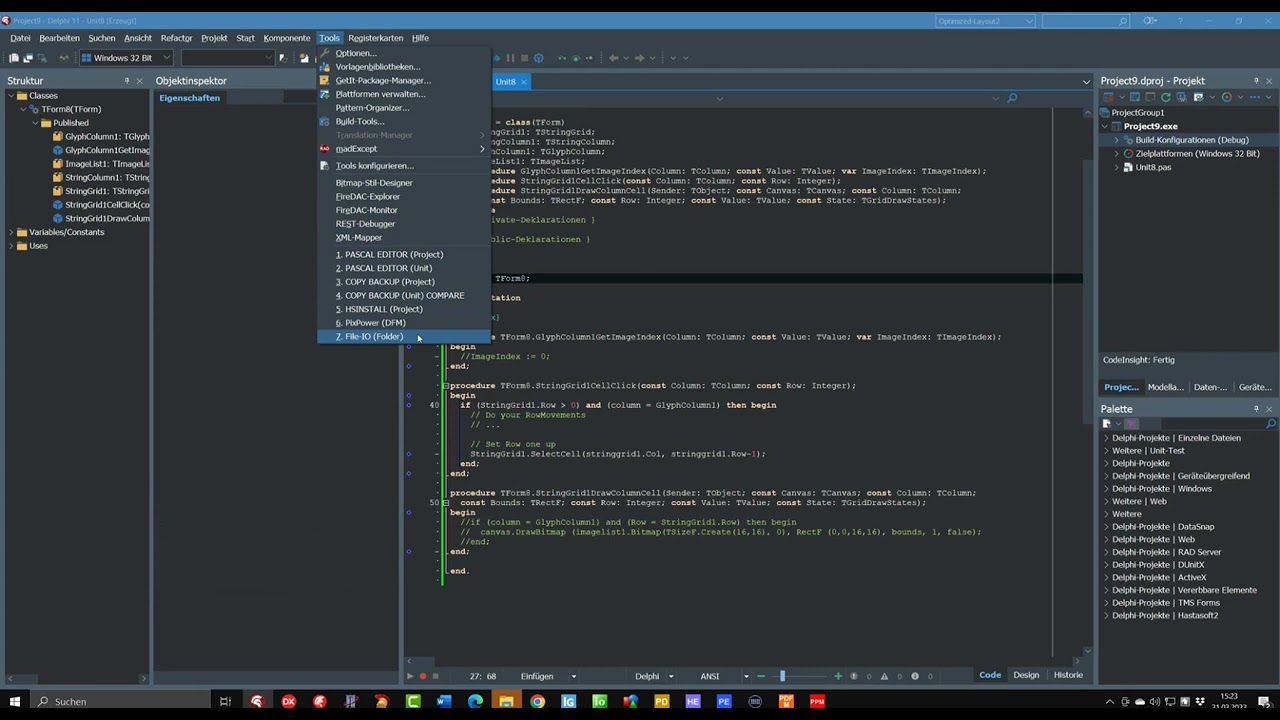 Use the Path - Variable in Delphi Tools Menu