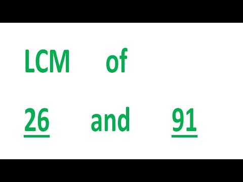 LCM of 26 and 91