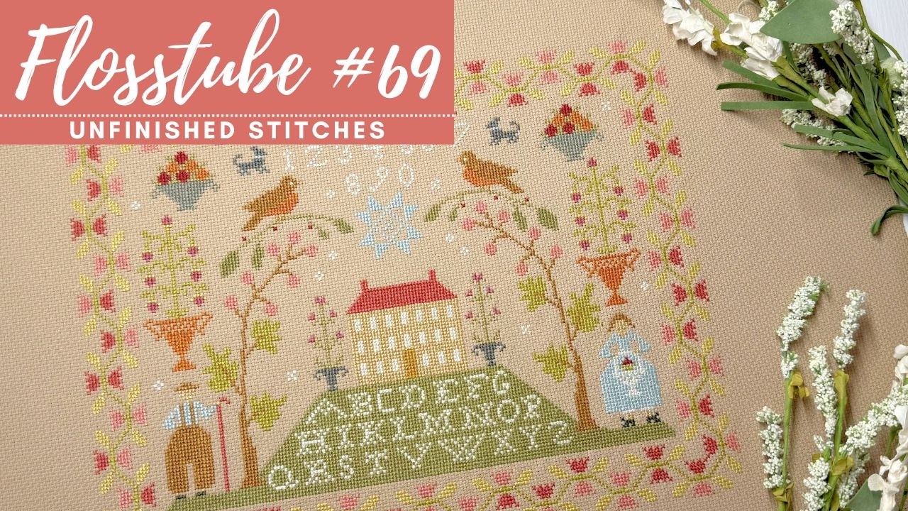 Flosstube #69: Tour of our DMC, Fabric and Pattern Storage & LOTS of Spring Finishes!