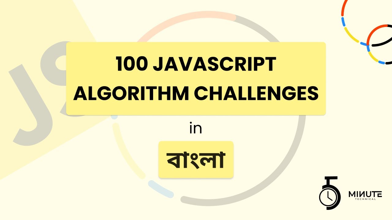 JavaScript 100 algorithm challenges: Day -1
