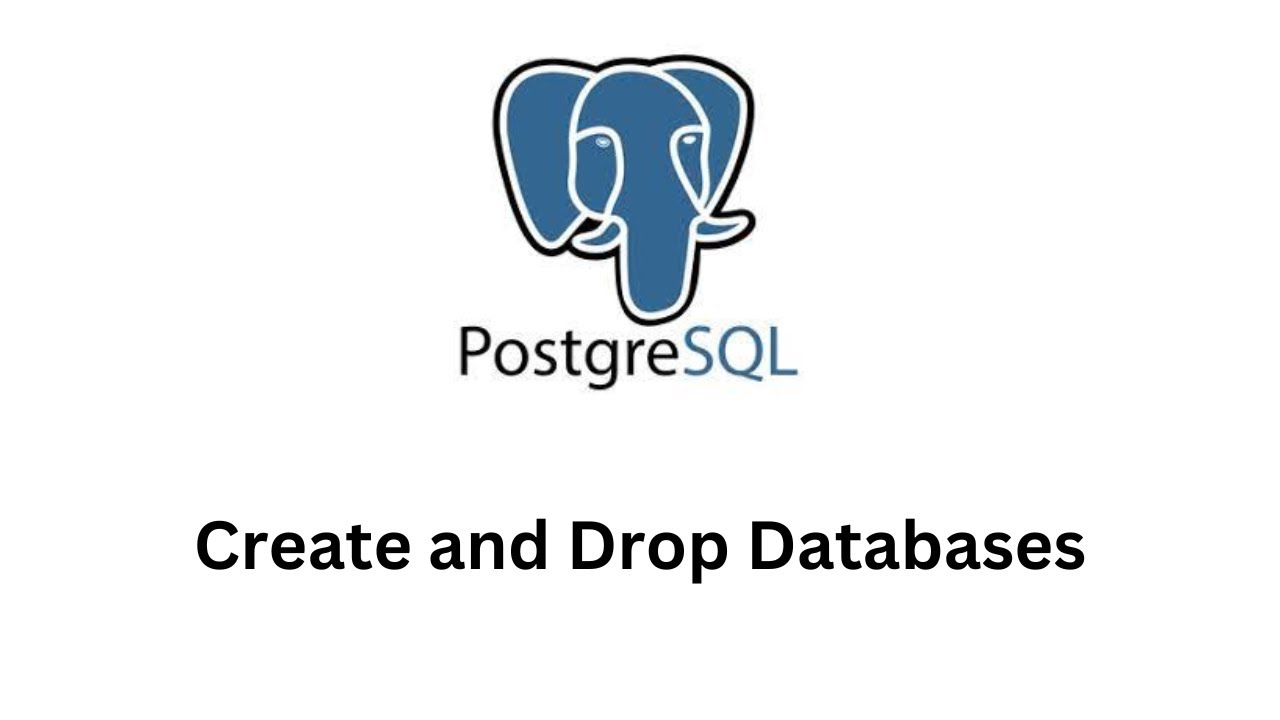 Create and Drop databases in postgres