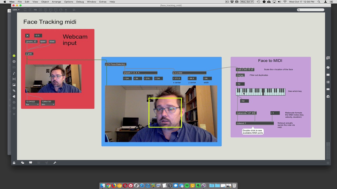 Max/MSP - Face_Tracking_midi