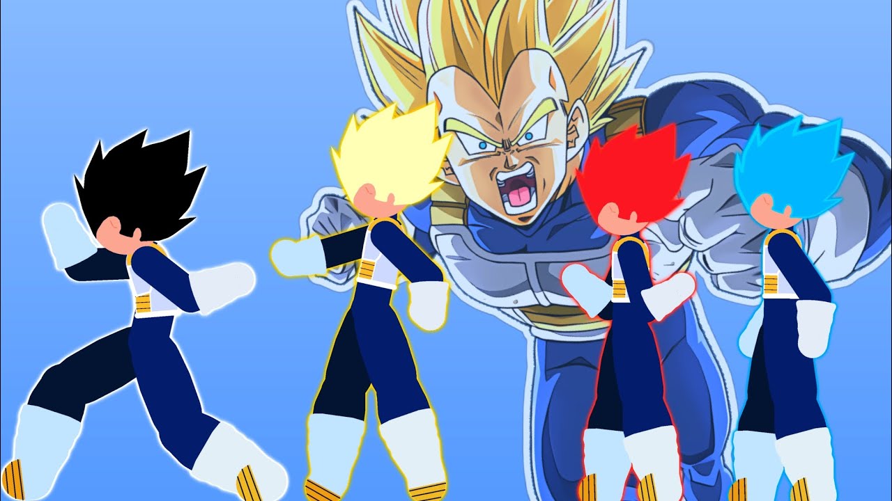 Vegeta's Transformations | Sticknodes pro 
