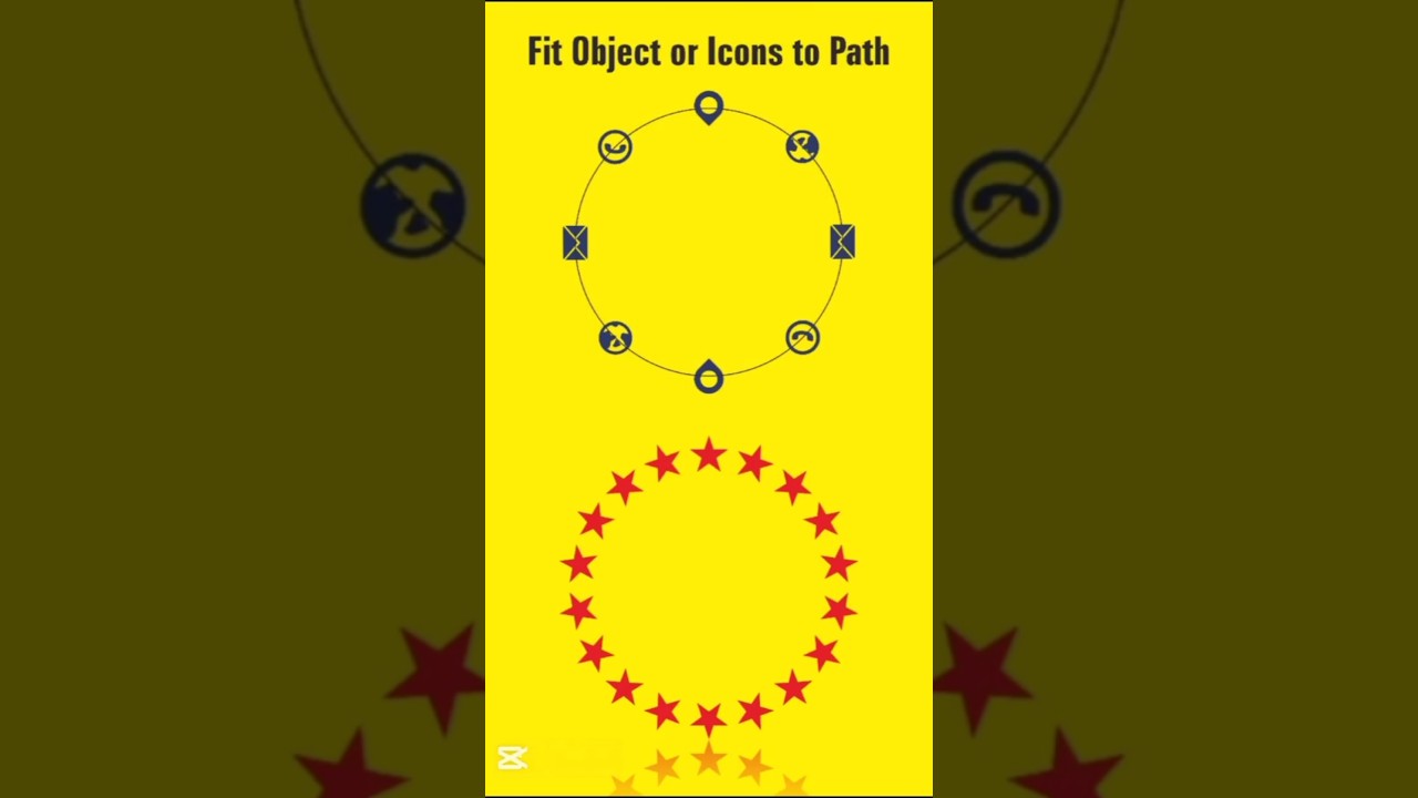 Coreldraw new tricks |Fit object or icons to path roundly #shrts #computer #coreldraw #illustration