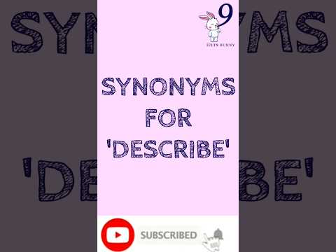 Top 8 Synonyms for DESCRIBE 😱 || Vocabulary Words 💯 #ielts #viral #shorts