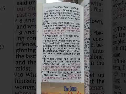 John 8:1-11 He That Is Without Sin Among You, Let Him First Cast A Stone At Her #kjv #bible #faith